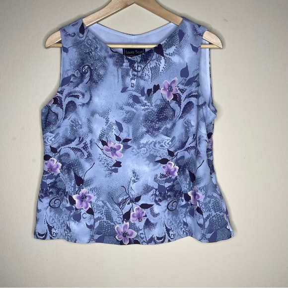 Laura Scott | Tops | Laura Scott Floral Blouse | Poshmark